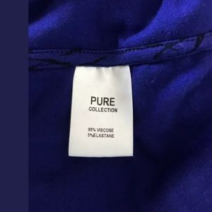 Pure Collection | Dresses | Pure Collection Blue Maxi Dress Short ...